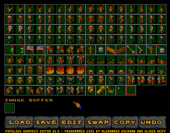 Screenshot of Populous: World Editor (Amiga, 1991) - MobyGames