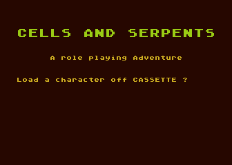 Cells & Serpents (1980) - MobyGames