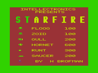Starfire (1982) - MobyGames