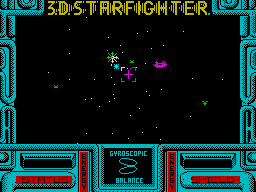 Screenshot of 3D Starfighter (ZX Spectrum, 1987) - MobyGames