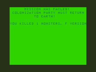 Screenshot of Planet Conquest (TRS-80 CoCo, 1982) - MobyGames