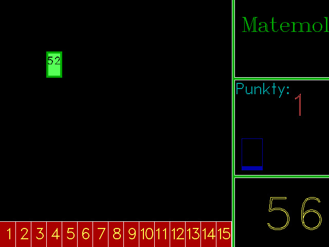 Screenshot of Matemol (DOS, 1996) - MobyGames