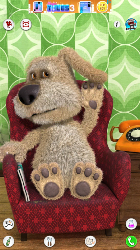 Screenshot of Talking Ben the Dog (Android, 2011) - MobyGames