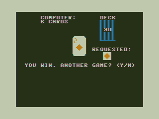 Screenshot of Color Eights (TRS-80 CoCo, 2003) - MobyGames