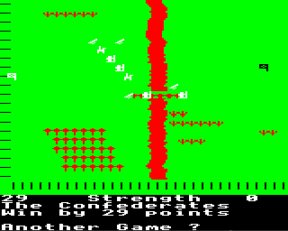 Screenshot of Johnny Reb (Electron, 1983) - MobyGames