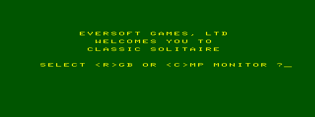 Classic Solitaire (1990) - MobyGames