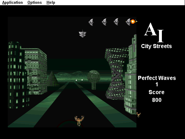 Screenshot of AI (Alien Invaders) (Windows 3.x, 1998) - MobyGames