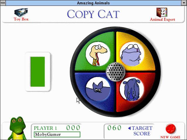 Screenshot of Amazing Animals: Activity Center (Windows 3.x, 1997 ...