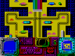 Screenshot of Micro Mouse (ZX Spectrum, 1989) - MobyGames