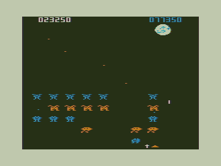 Screenshot of Space Raiders (TRS-80 CoCo, 1987) - MobyGames