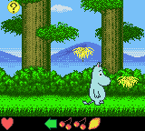 Screenshot of Moomin's Tale (Game Boy Color, 2000) - MobyGames