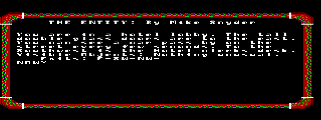 Screenshot of The Entity (TRS-80 CoCo, 1990) - MobyGames
