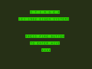 Stinger (1982) - MobyGames