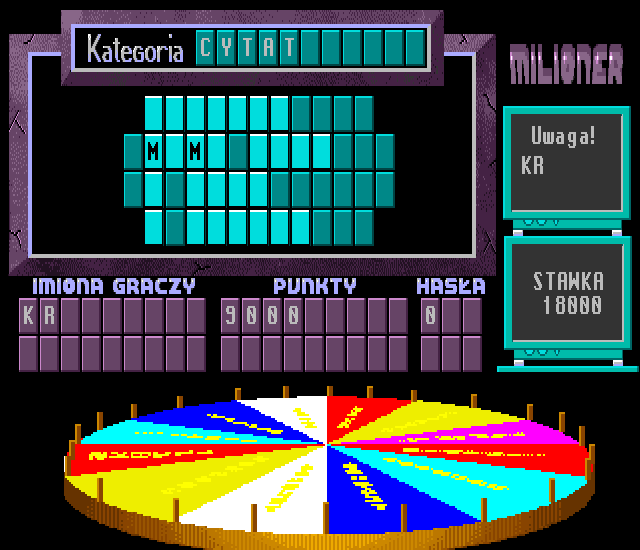 Screenshot of Milioner (Amiga, 1994) - MobyGames