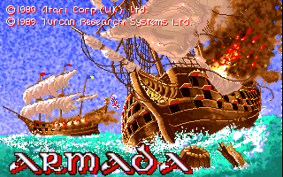 Screenshot of Armada (Amiga, 1989) - MobyGames