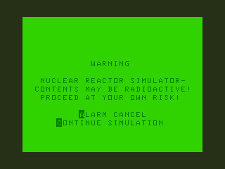 Nuclear Reactor Simulator (1983) - MobyGames