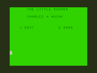 The Little Runner (1984) - MobyGames
