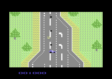 Screenshot of Samochodowy Wojownik (Commodore 64, 1992) - MobyGames