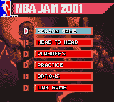 Screenshot of NBA Jam 2001 (Game Boy Color, 2000) - MobyGames
