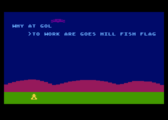 Screenshot of Typing Tutor plus Word Invaders (Atari 8-bit, 1984 ...