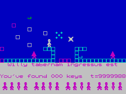 Screenshot of Willy does the Great Pyramid! (ZX Spectrum, 2021) - MobyGames