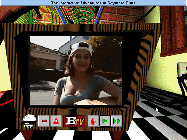 Screenshot of The Interactive Adventures of Seymore Butts (Windows 3.x, 1993) - MobyGames