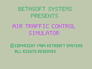 Air Traffic Control Simulator (1984) - MobyGames