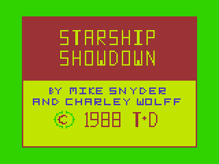 Starship Showdown (1988) - MobyGames