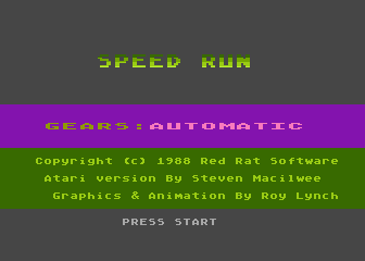 Speed Run (1988) - MobyGames