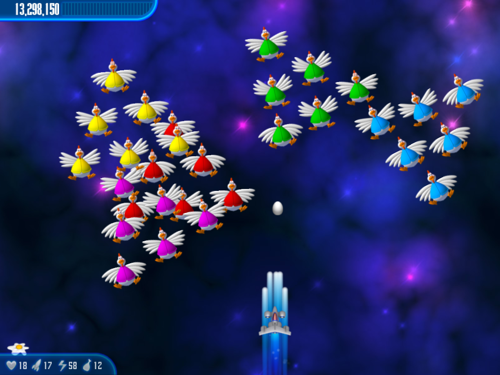 Screenshot of Chicken Invaders: Revenge of the Yolk (Windows, 2006) - MobyGames