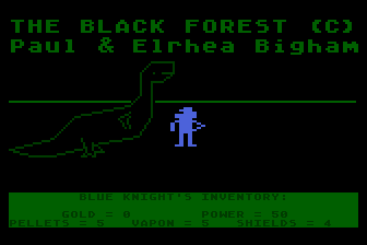 Screenshot of The Black Forest (Atari 8-bit, 1982) - MobyGames
