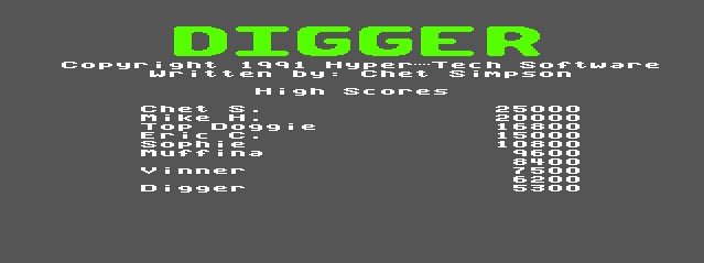 Digger (1991) - MobyGames