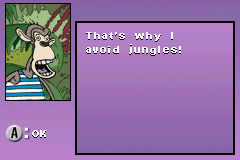 Screenshot of The Wild Thornberrys: Chimp Chase (Game Boy Advance, 2002) - MobyGames