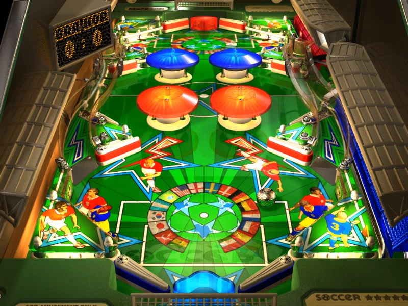 Screenshot of Soccer Stars Pinball (Windows, 2003) - MobyGames
