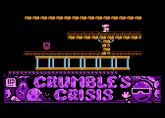 Screenshot of Crumble's Crisis (Atari 8-bit, 1987) - MobyGames