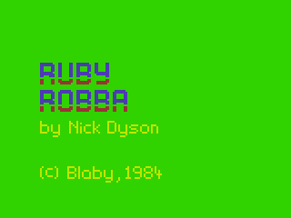 Ruby Robba (1984) - MobyGames