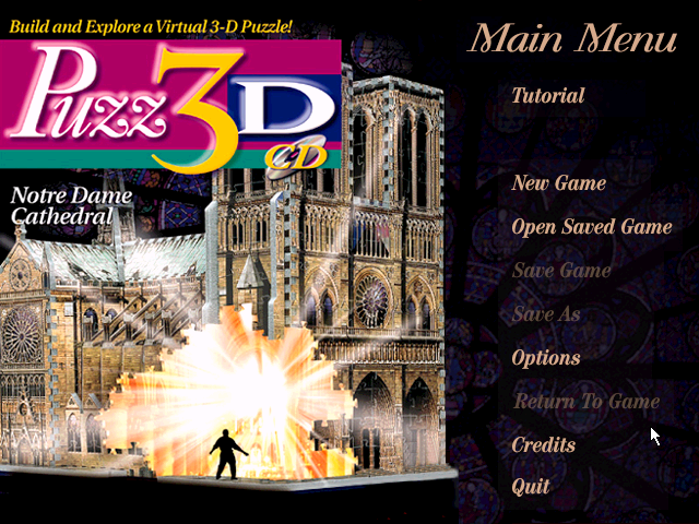 Puzz 3D: Notre Dame Cathedral (1997) - MobyGames