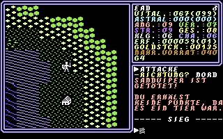 Screenshot of Die Dunkle Dimension (Commodore 64, 1989) - MobyGames