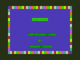 Checkers (1986) - MobyGames