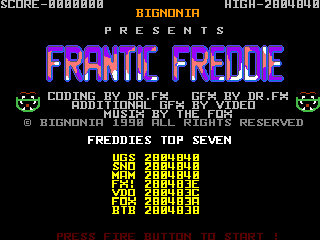 Frantic Freddie (1990) - MobyGames