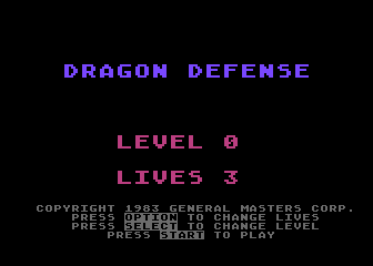 Dragon Defense (1983) - MobyGames