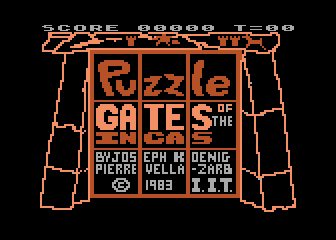 Puzzle Gates of the Incas (1983) - MobyGames