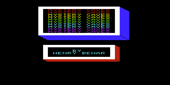 Screenshot of Mystery Caves (VIC-20, 1983) - MobyGames