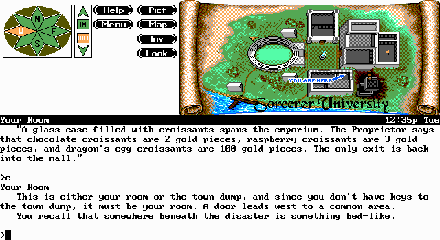 Screenshot of Spellcasting 101: Sorcerers get all the Girls (DOS, 1990) - MobyGames