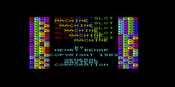 Slot Machine (1983) - MobyGames