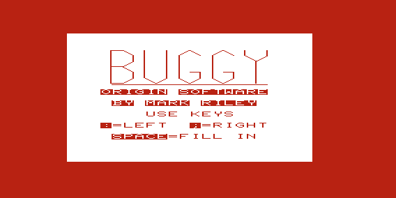 Buggy (1985) - MobyGames