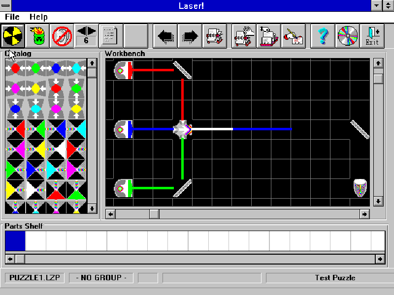 Screenshot of Laser! (Windows 16-bit, 1993) - MobyGames