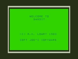 Bandit (1983) - MobyGames