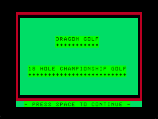 Dragon Golf (1982) - MobyGames