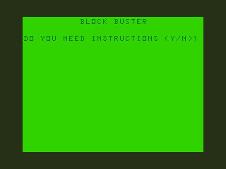Block Buster (1982) - MobyGames